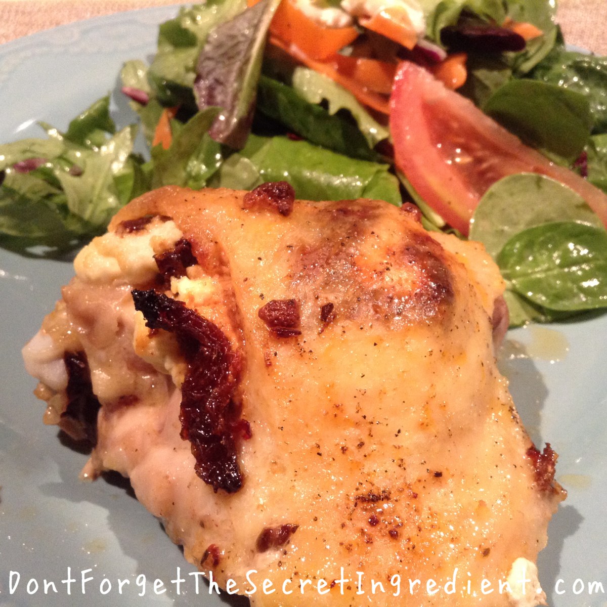 Roasted Chicken with Goat Cheese and Sundried Tomatoes | Don't Forget ...