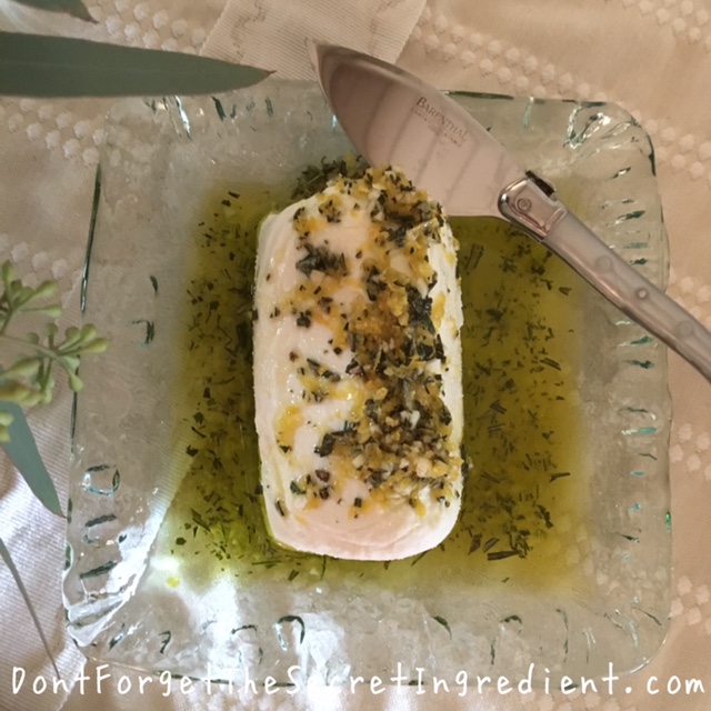Goat Cheese with Lemon Garlic and Rosemary | Don't Forget the Secret ...